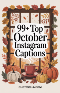 100 Perfect October Instagram Captions for Cozy Fall Vibes - Quotesella